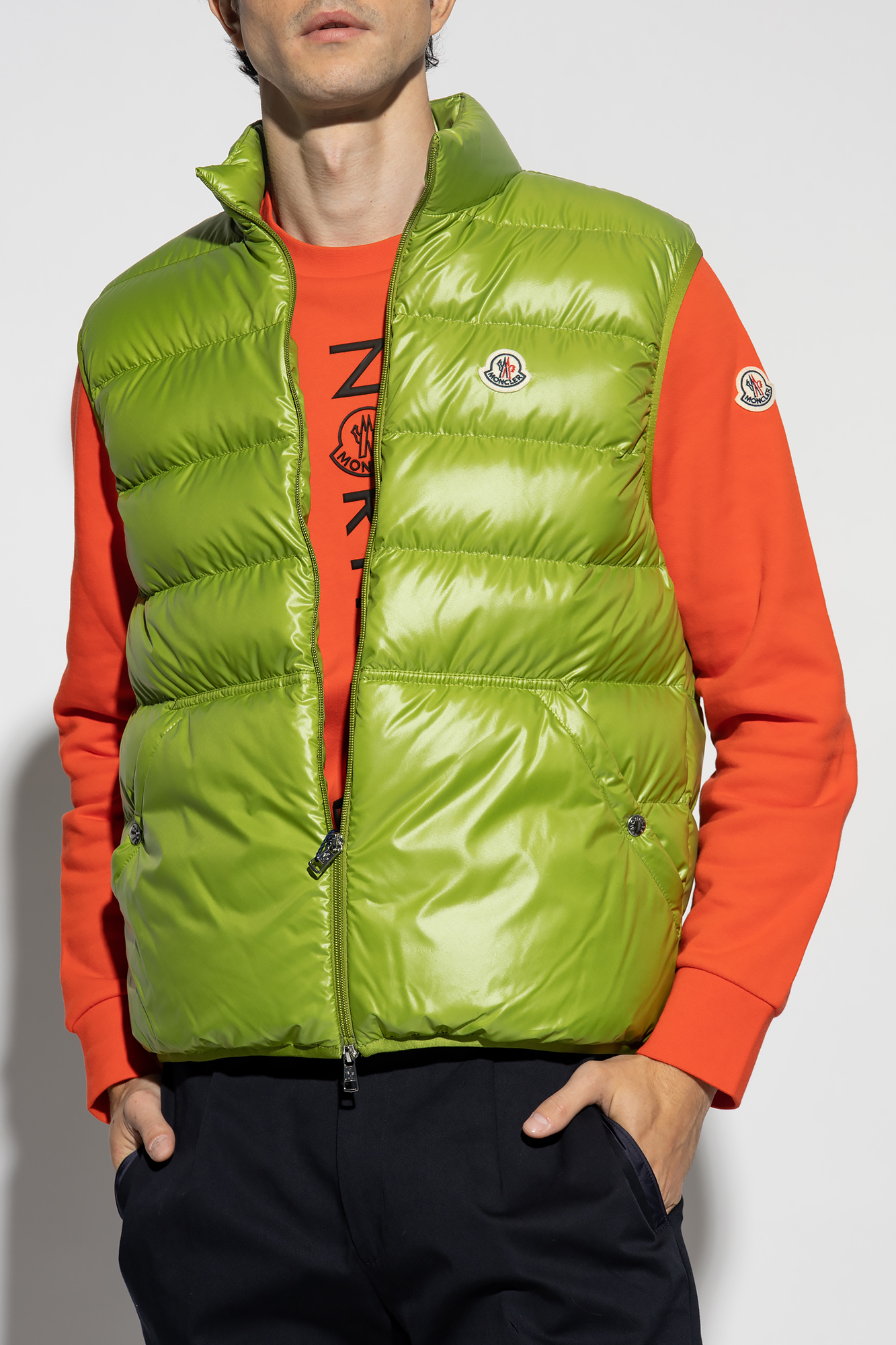 Green 'Aube' vest Moncler - SchaferandweinerShops Canada Green 'Aube' vest Moncler - SchaferandweinerShops Canada